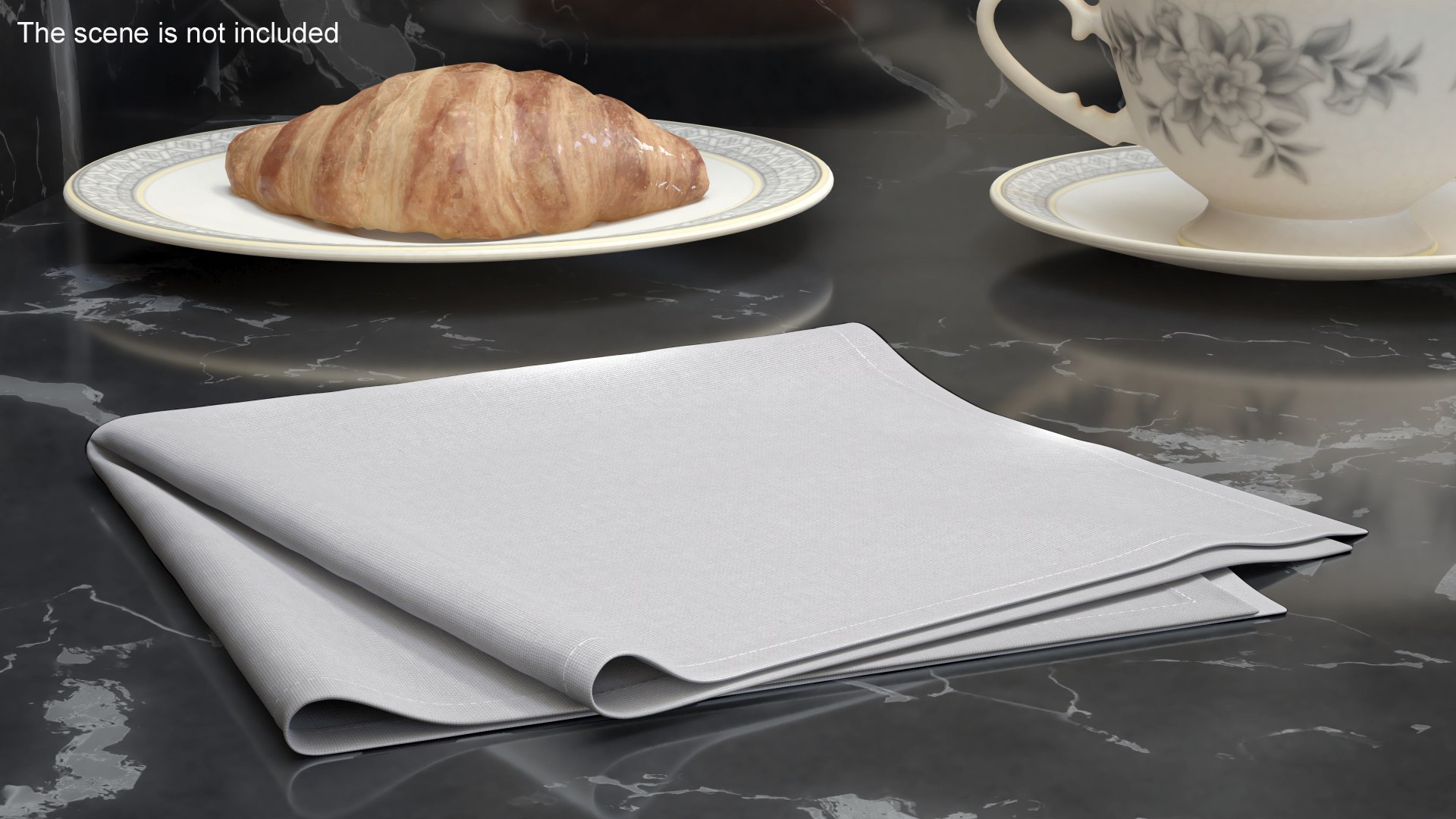 3D Fabric Folded Napkin Model - TurboSquid 2241552