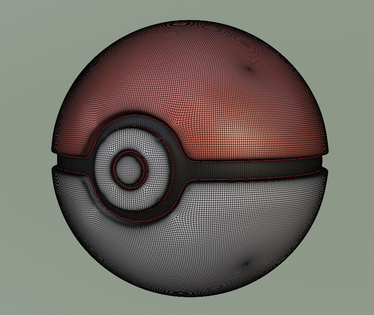 Pokeball Ball 3D - TurboSquid 1645493