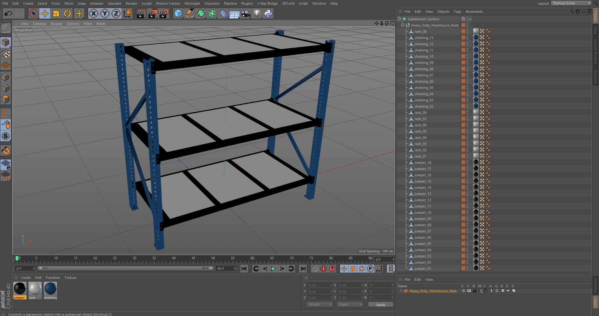 Heavy Duty Warehouse Rack 3D - TurboSquid 2141445