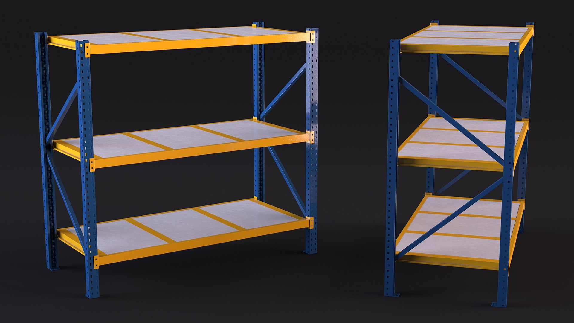 Heavy Duty Warehouse Rack 3D - TurboSquid 2141445