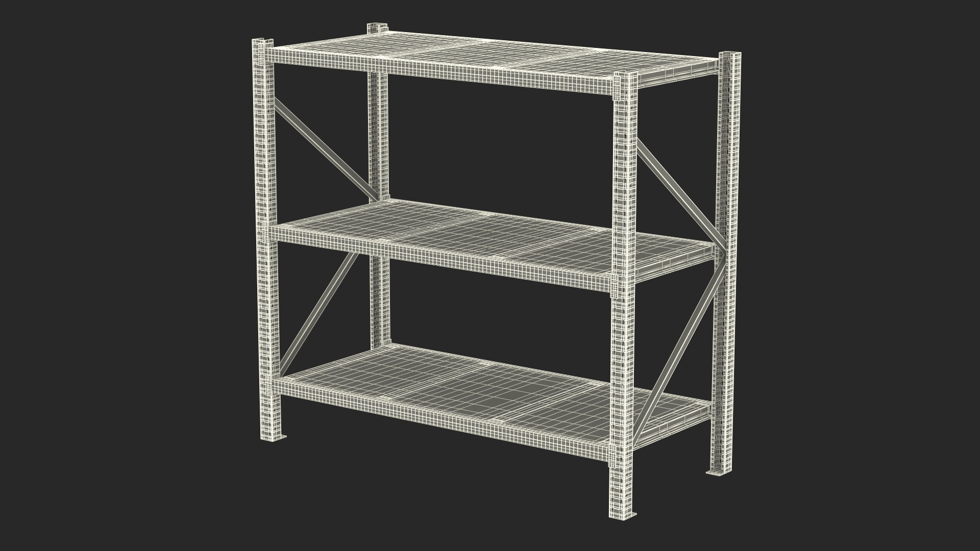 Heavy Duty Warehouse Rack 3D - TurboSquid 2141445