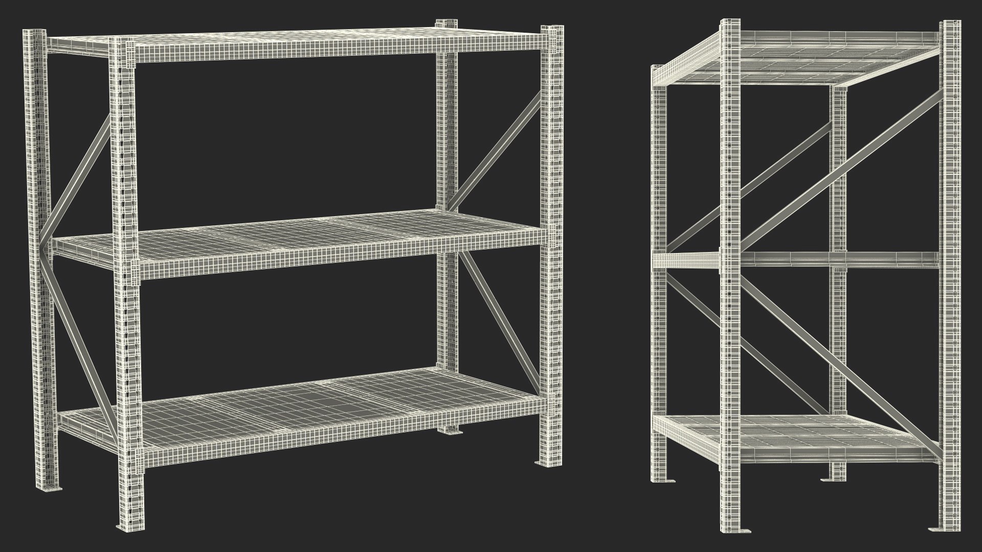 Heavy Duty Warehouse Rack 3D - TurboSquid 2141445