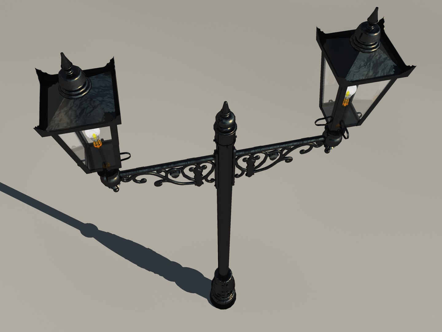 3ds max lamppost victorian lamp post