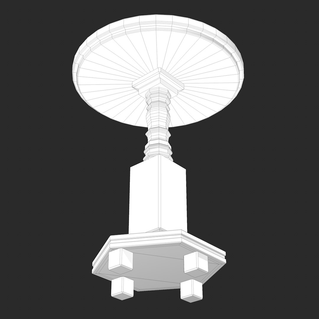 3d model stone table