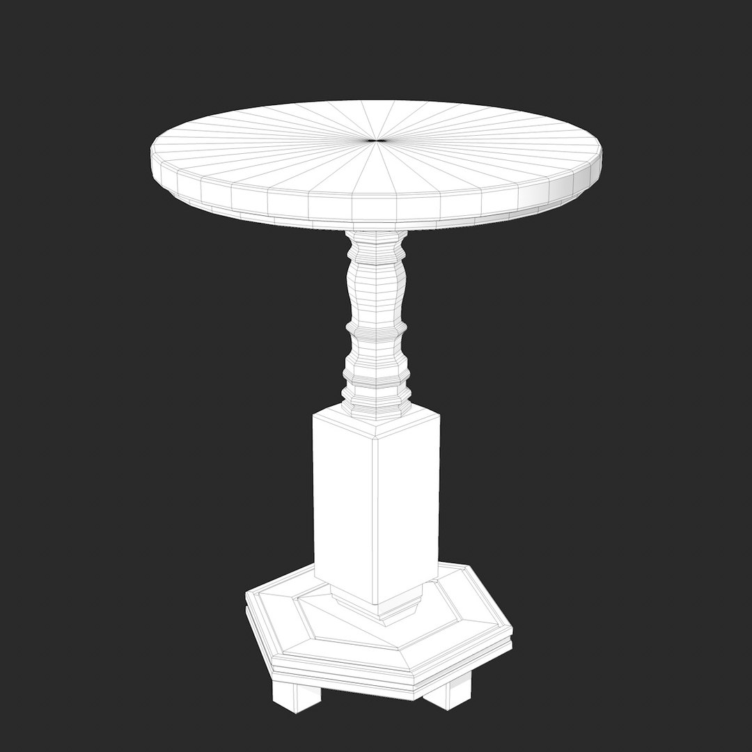 3d model stone table