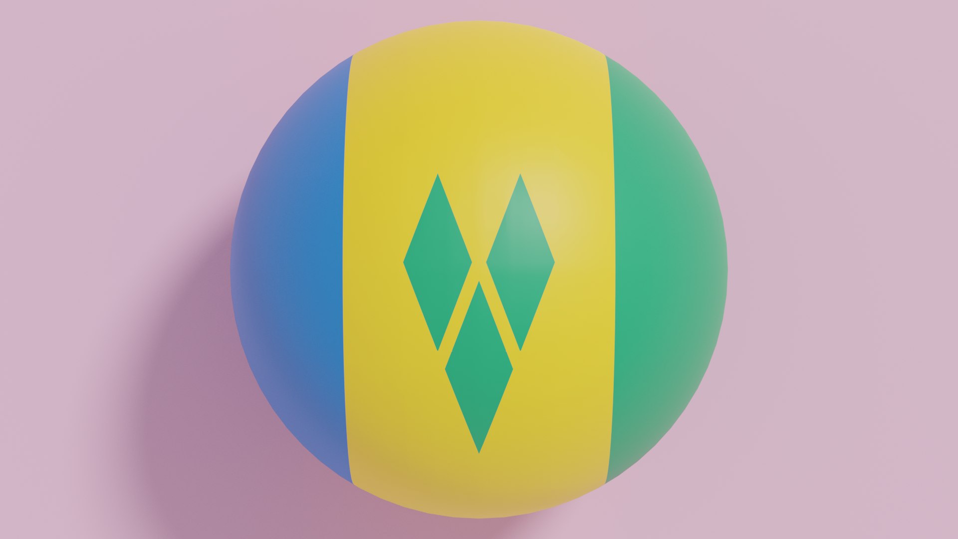 3D Flag Of Ball Collection 4 Model - TurboSquid 1883396