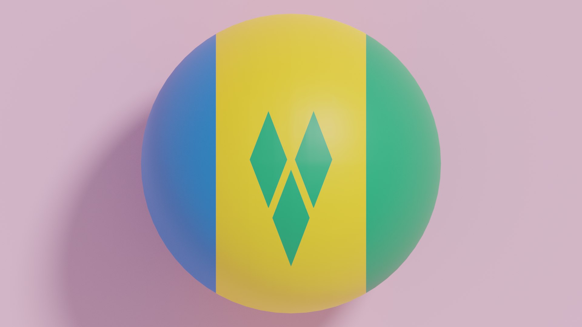 3D Flag Of Ball Collection 4 Model - TurboSquid 1883396