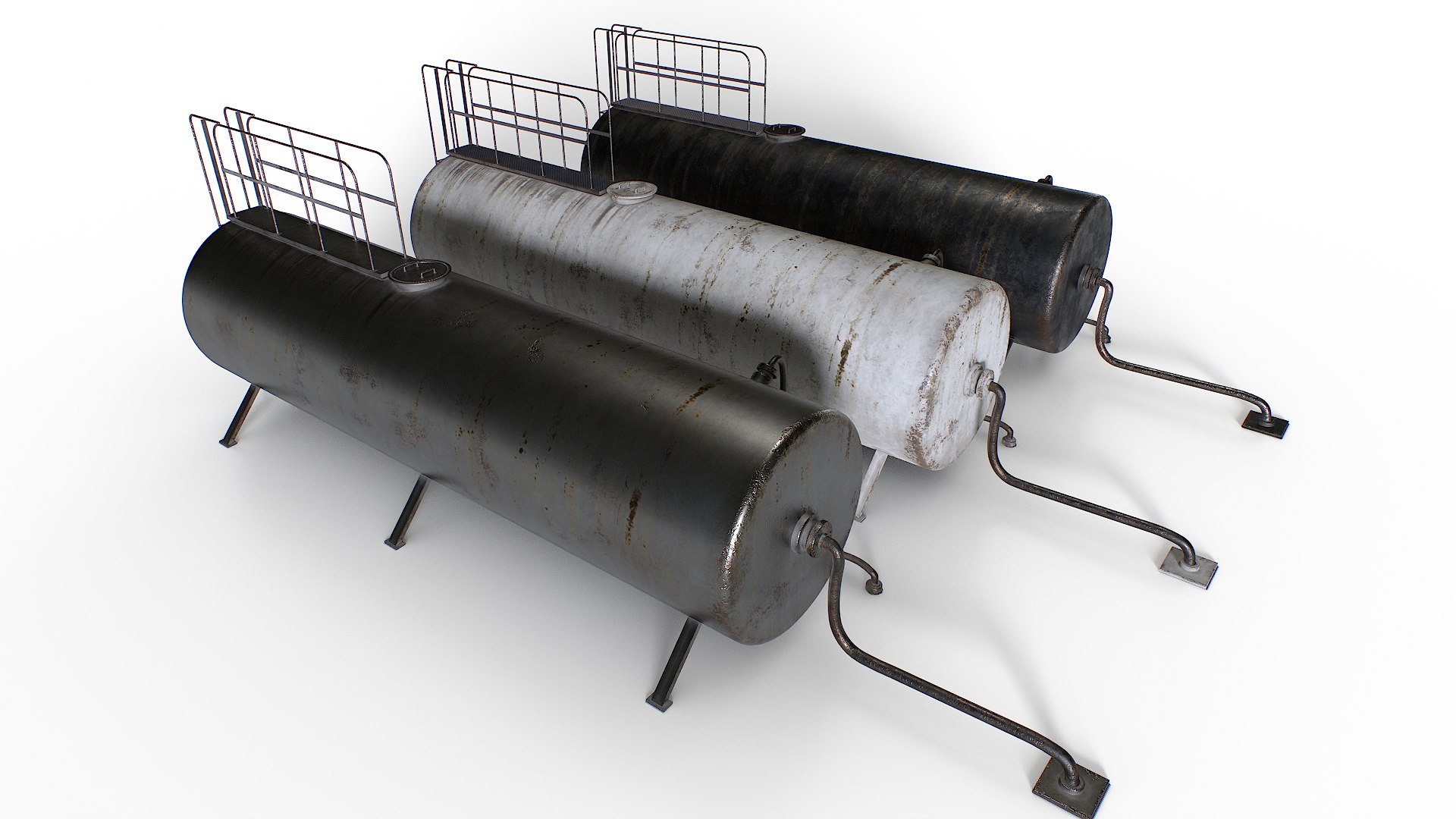 Old Industrial Metal Tank 3D - TurboSquid 2517954