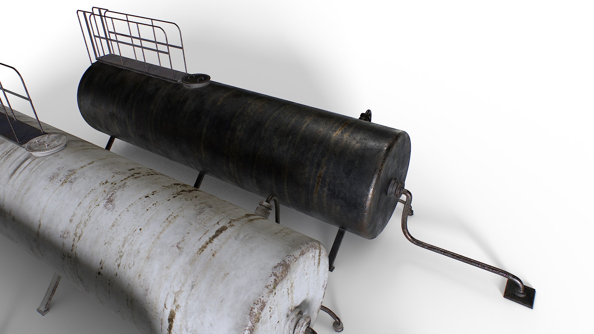 Old Industrial Metal Tank 3D - TurboSquid 2517954
