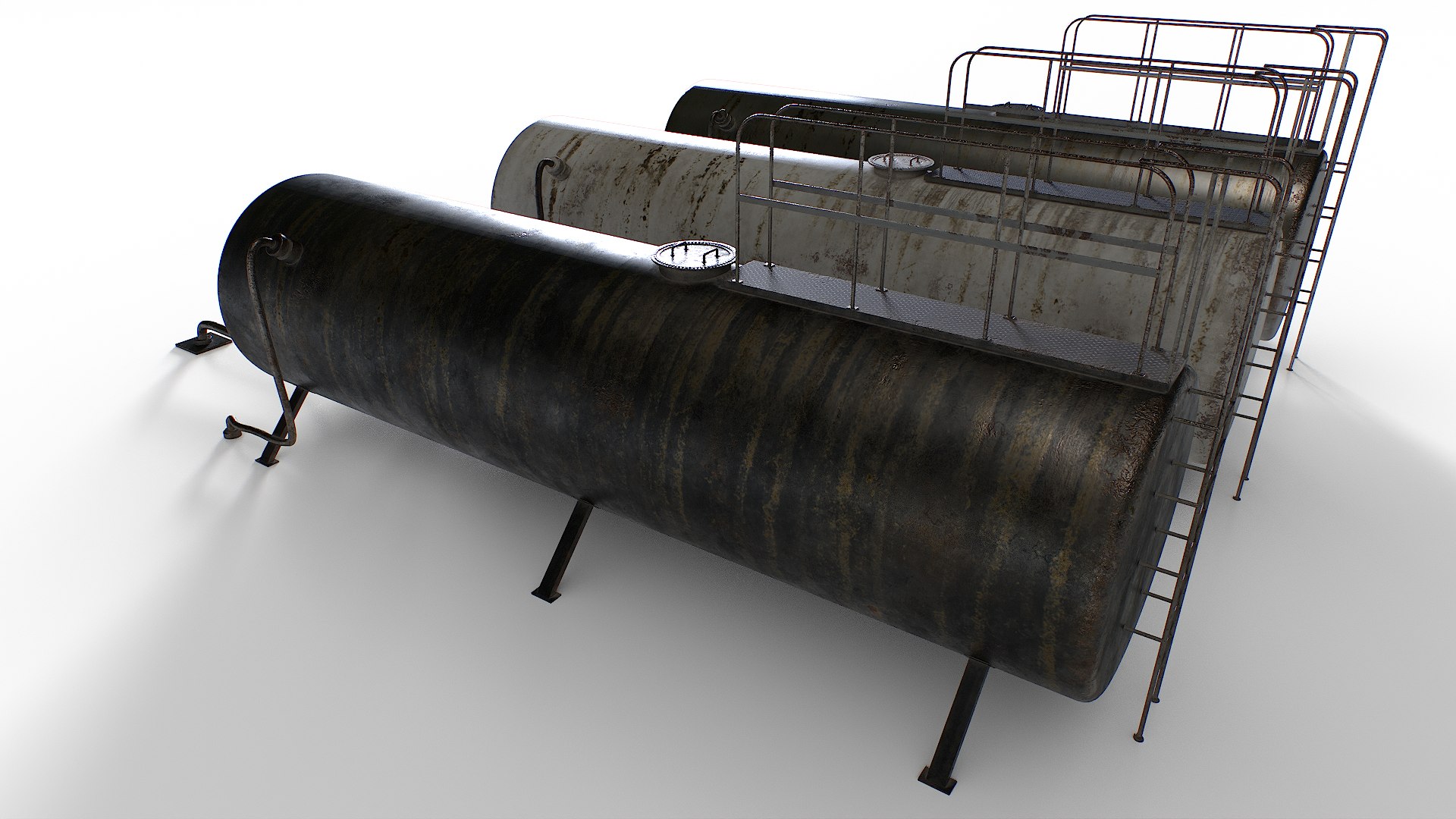Old Industrial Metal Tank 3D - TurboSquid 2517954