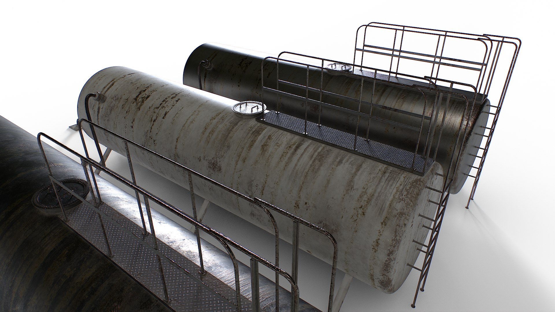 Old Industrial Metal Tank 3D - TurboSquid 2517954