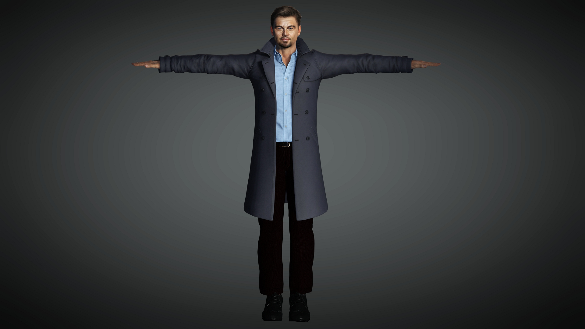 modelo 3d Leonardo DiCaprio Rigged - 2500 Free animations tutorial Low ...
