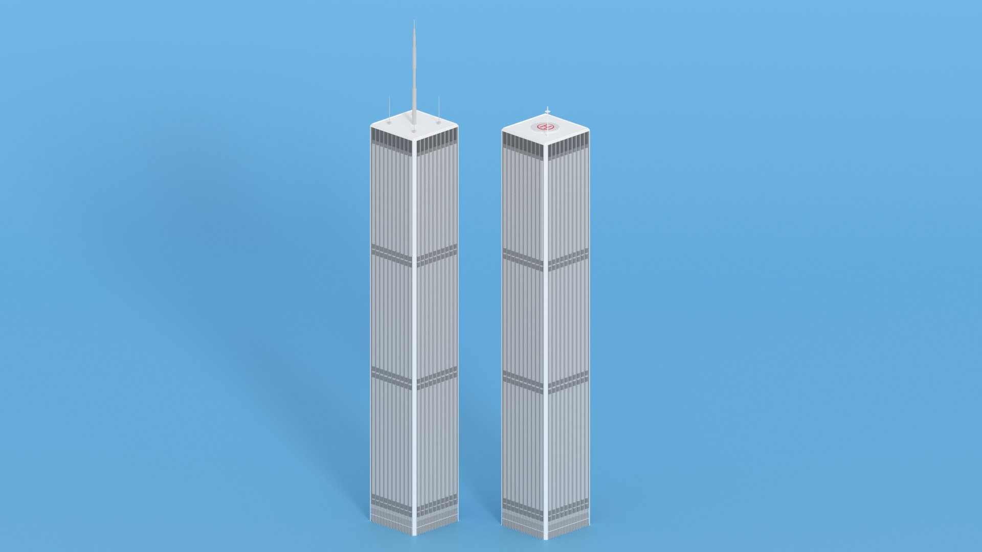 World Trade Center Twin Towers New York 3D Model - TurboSquid 1771486