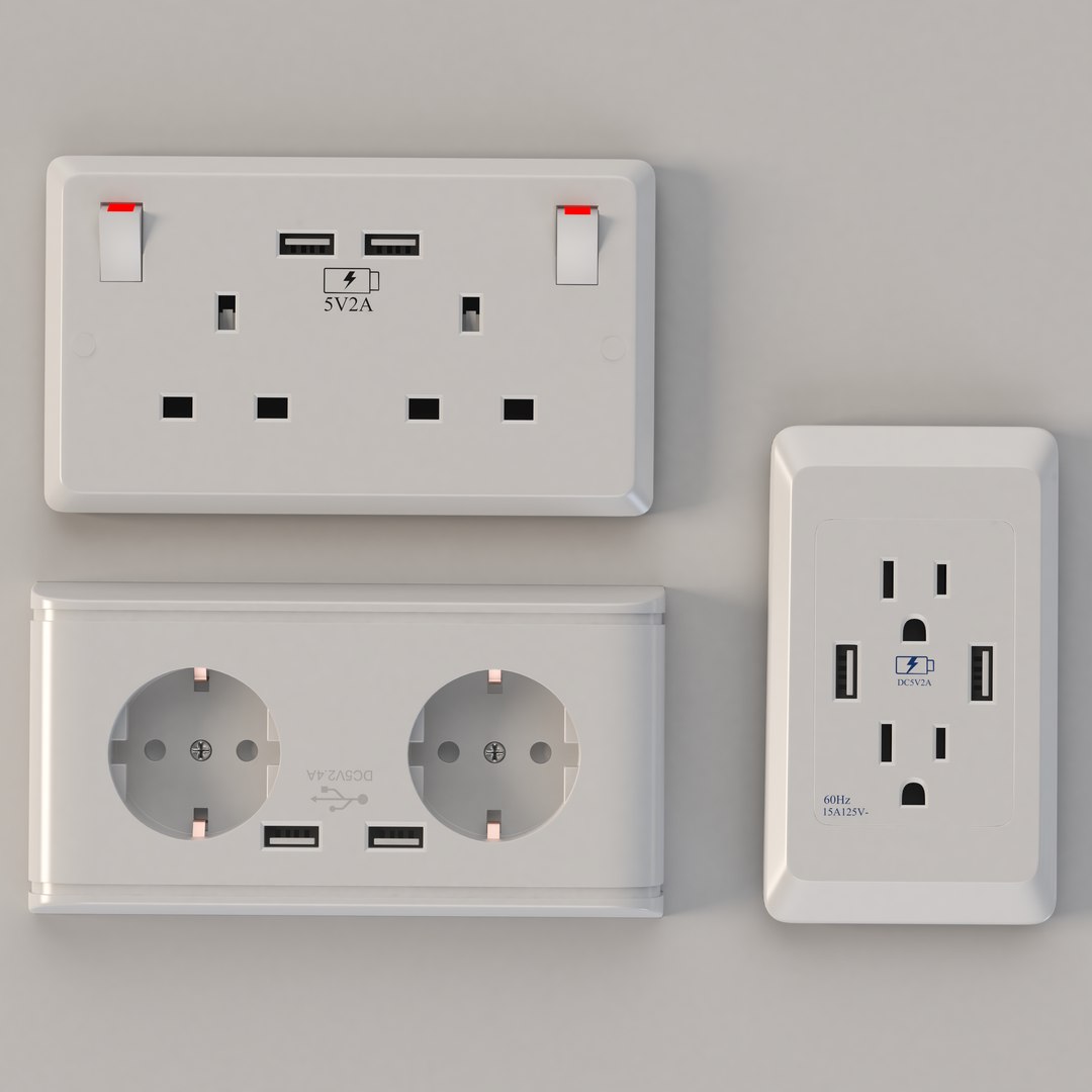 3D Realistic Photoreal Plug - TurboSquid 1270931