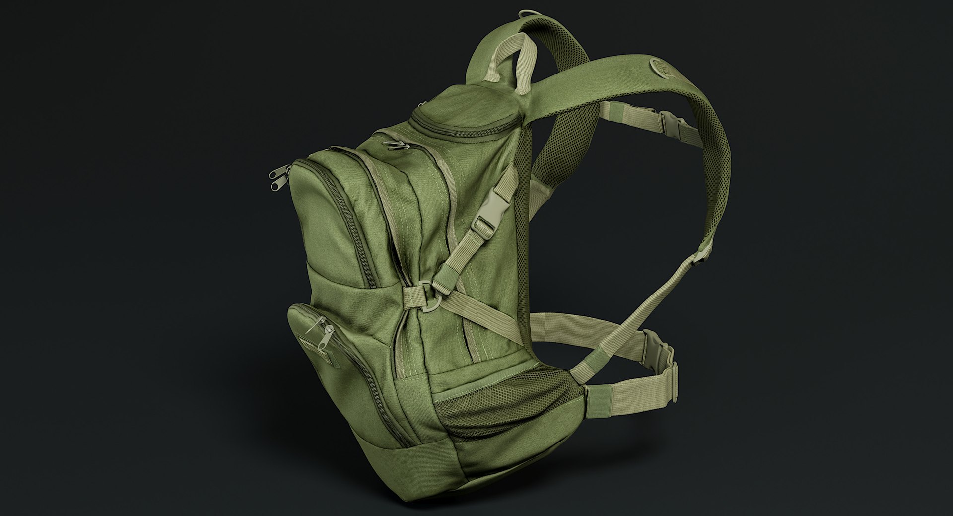 3D Realistic Camping Backpack Medium Model - TurboSquid 1445312