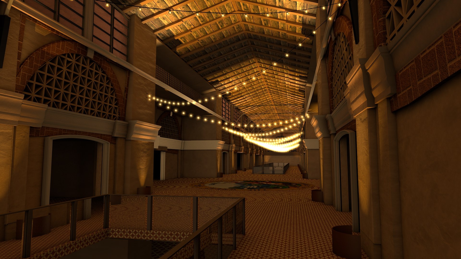 3D Ferry Ballroom - TurboSquid 1662792