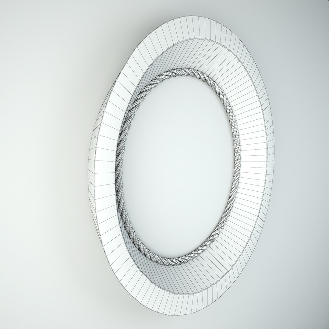 3D Vintage Wood Barrel Bowl Mirror - TurboSquid 2126858