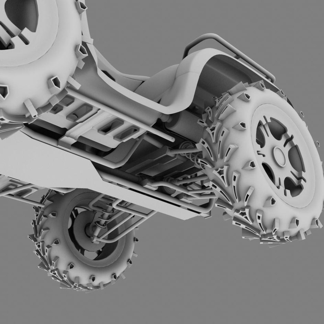Terrain 4-wheeler 3d Model