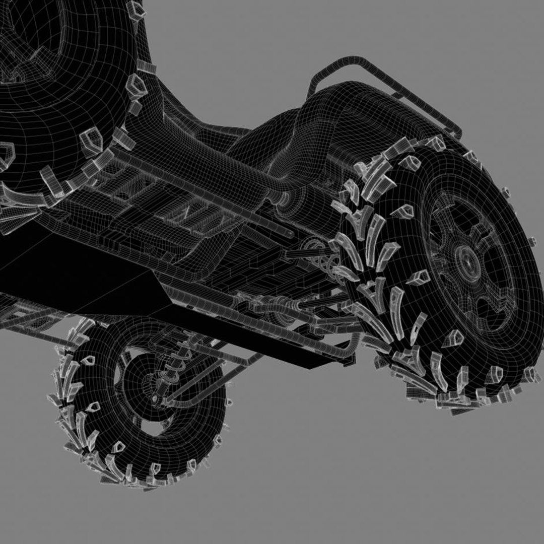Terrain 4-wheeler 3d Model