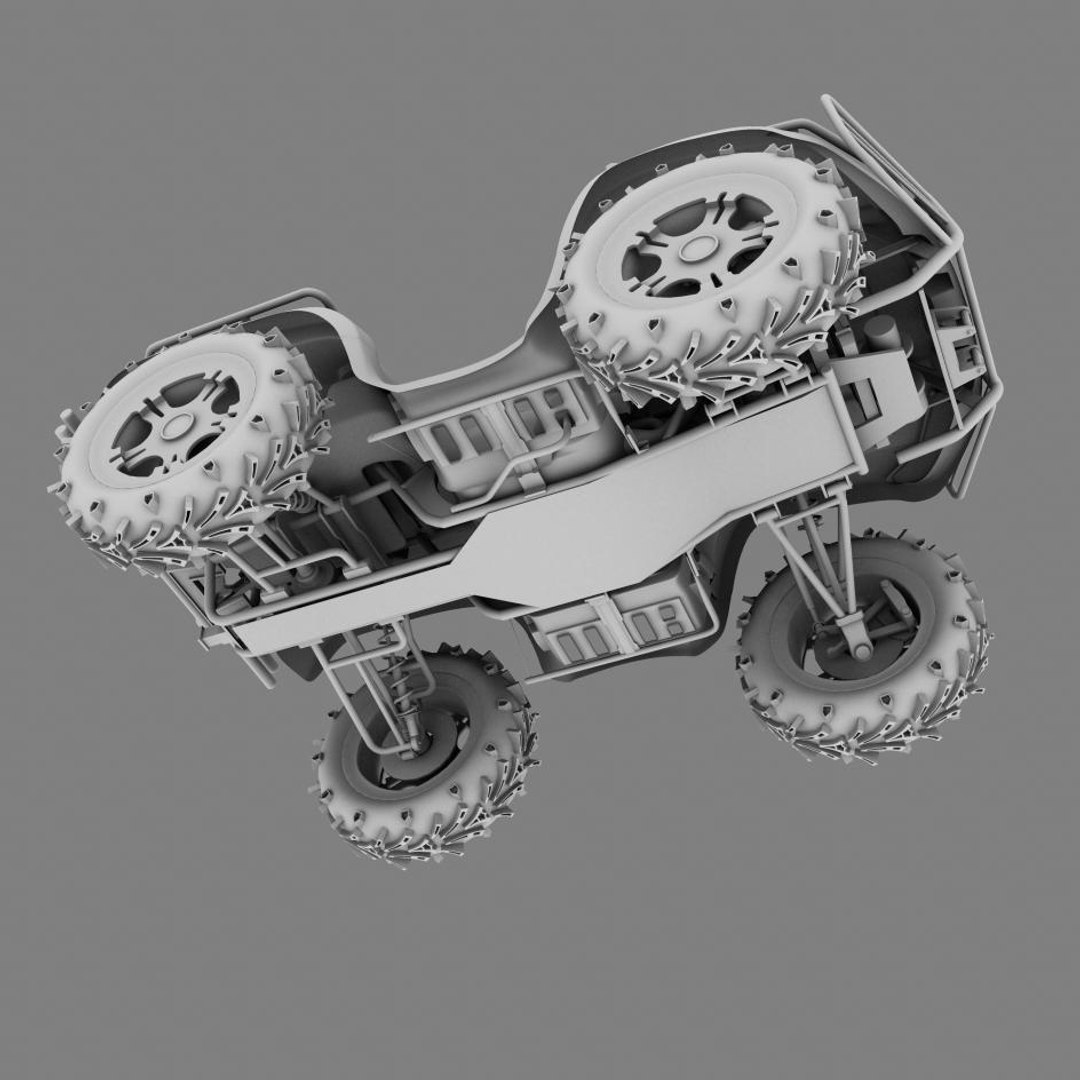 Terrain 4-wheeler 3d Model