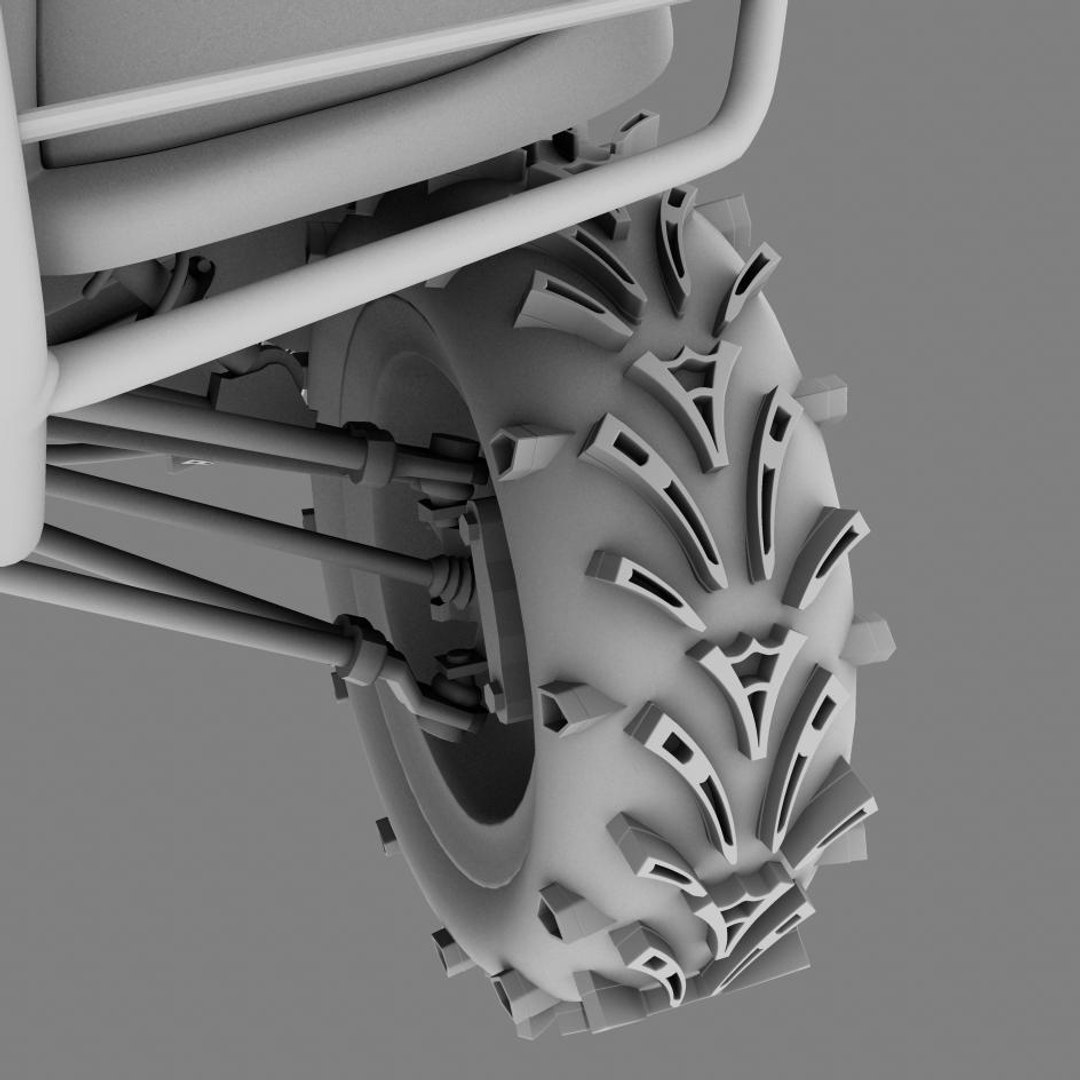 Terrain 4-wheeler 3d Model