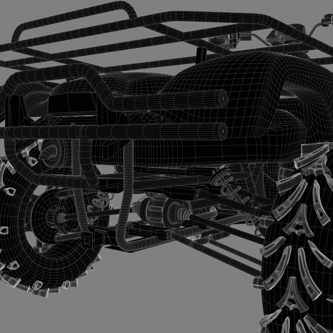 Terrain 4-wheeler 3d Model