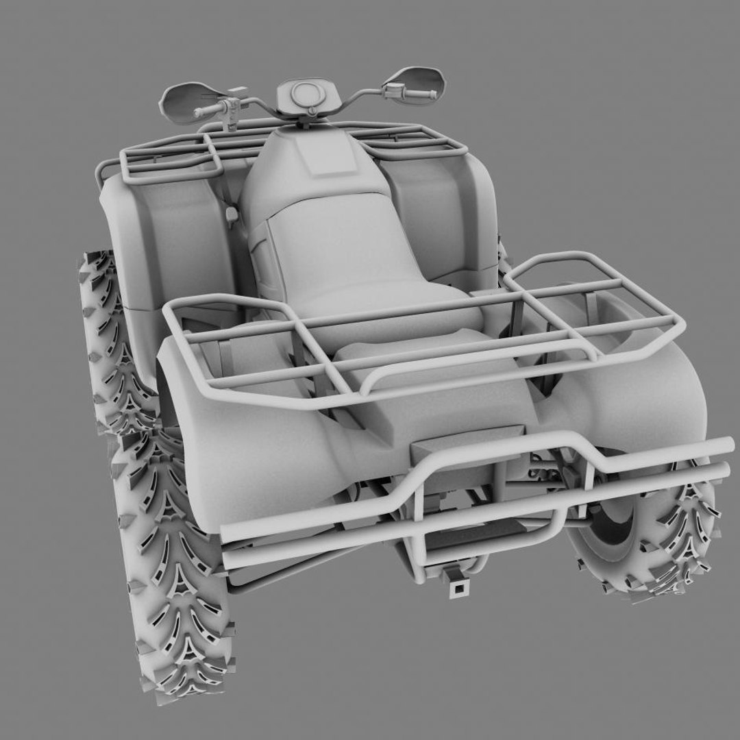 Terrain 4-wheeler 3d Model