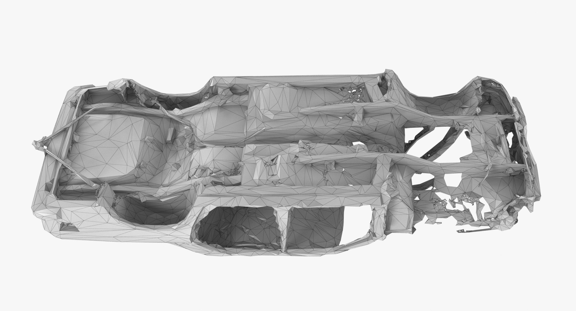 3D Model Wrecked Car 3 - TurboSquid 1452645