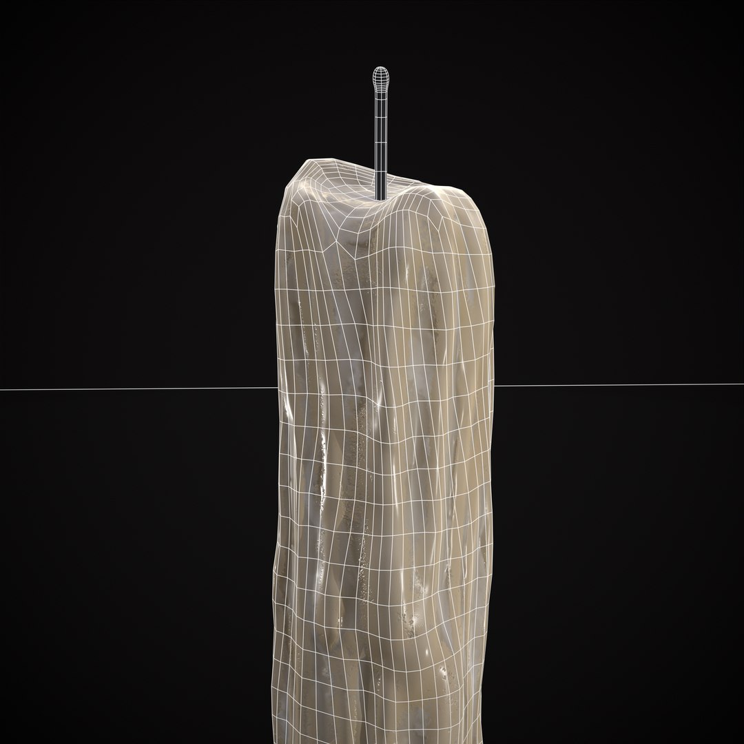 3D Brass Taper Melted Candle model - TurboSquid 2097319