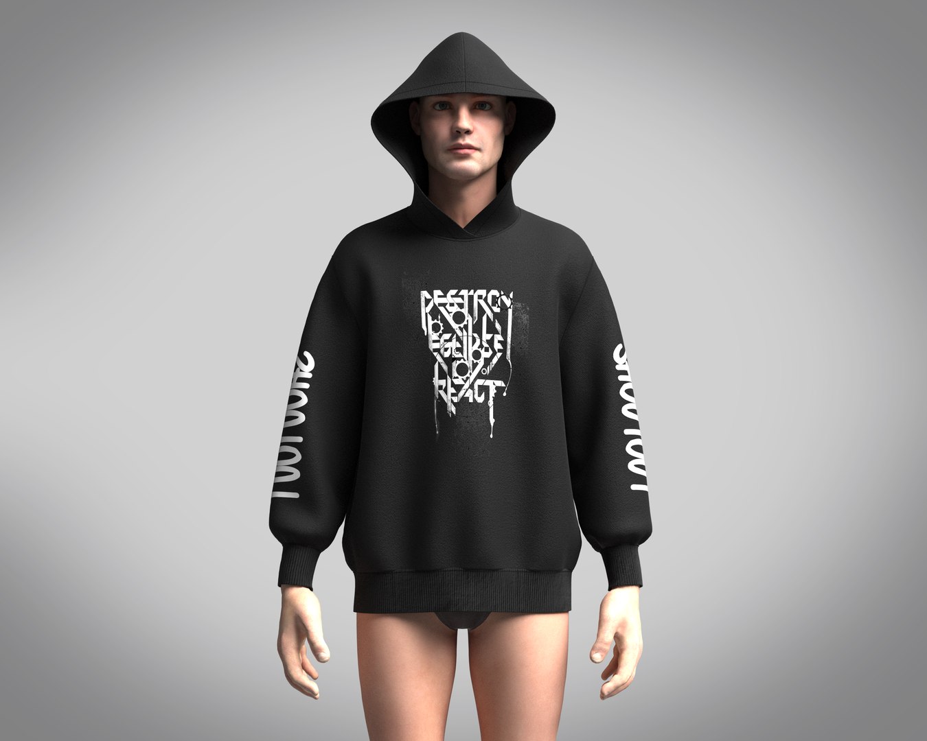 Hoodie-SHOUTOUT model - TurboSquid 1931770