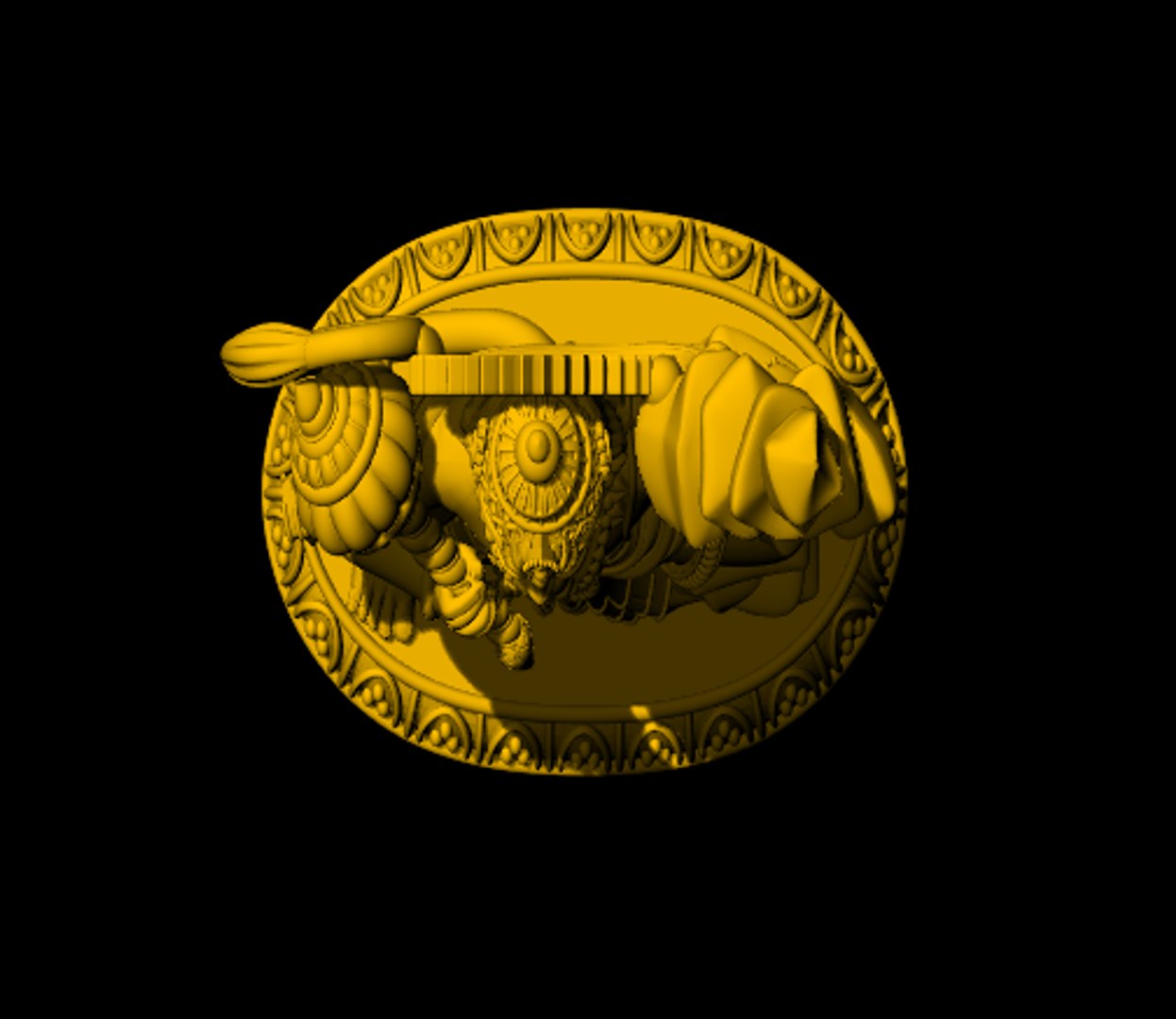 Bajrangbali Murti Pendant - 0019 - 3dm Model - TurboSquid 2285629