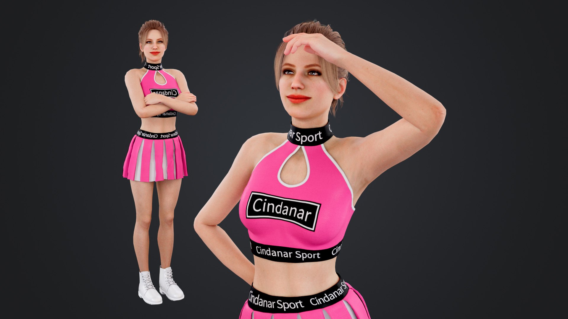 3D Cheerleader - TurboSquid 2392186