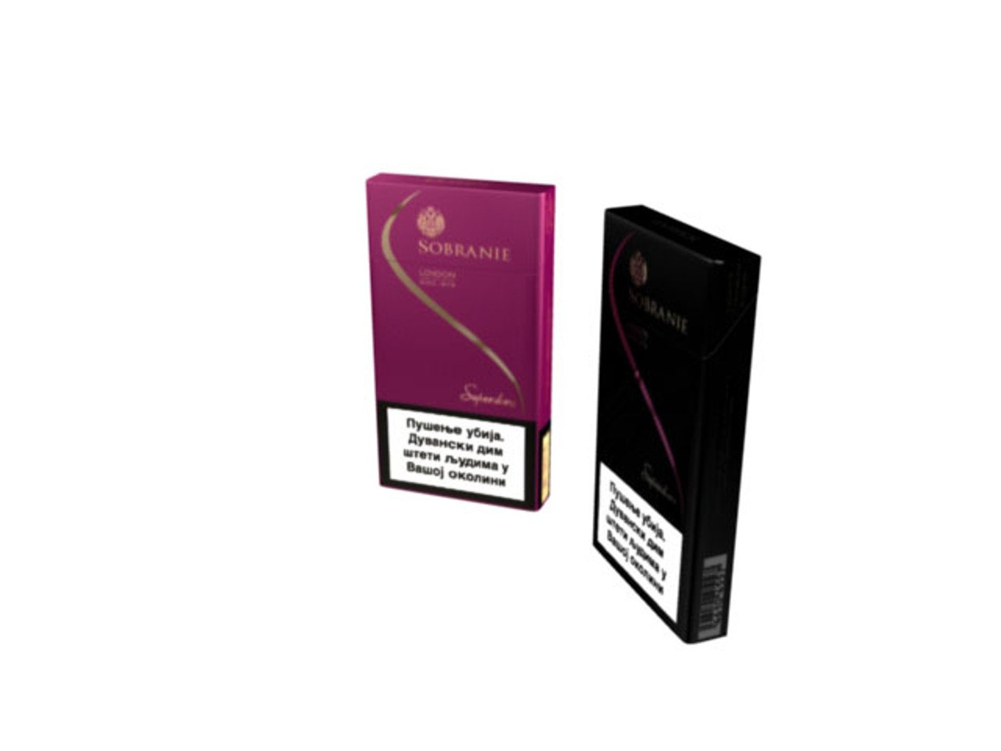 Sobranie Cigarette Boxes 3d Model