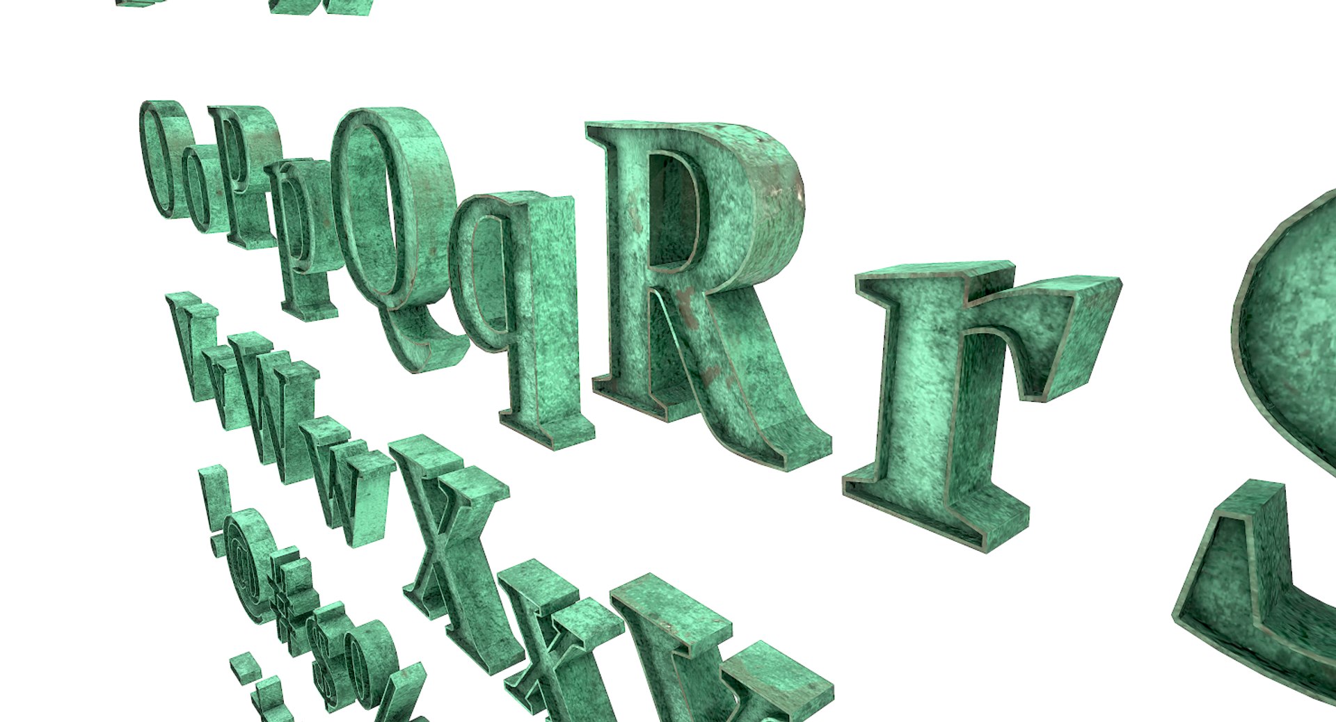 English Letters 3D - TurboSquid 1501710