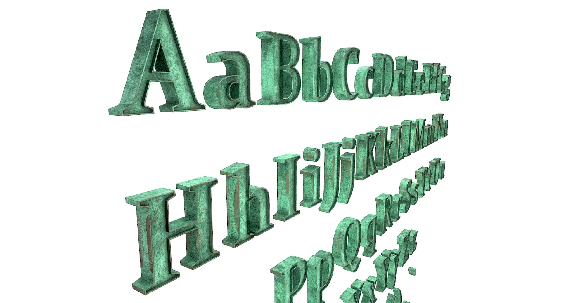 English Letters 3D - TurboSquid 1501710