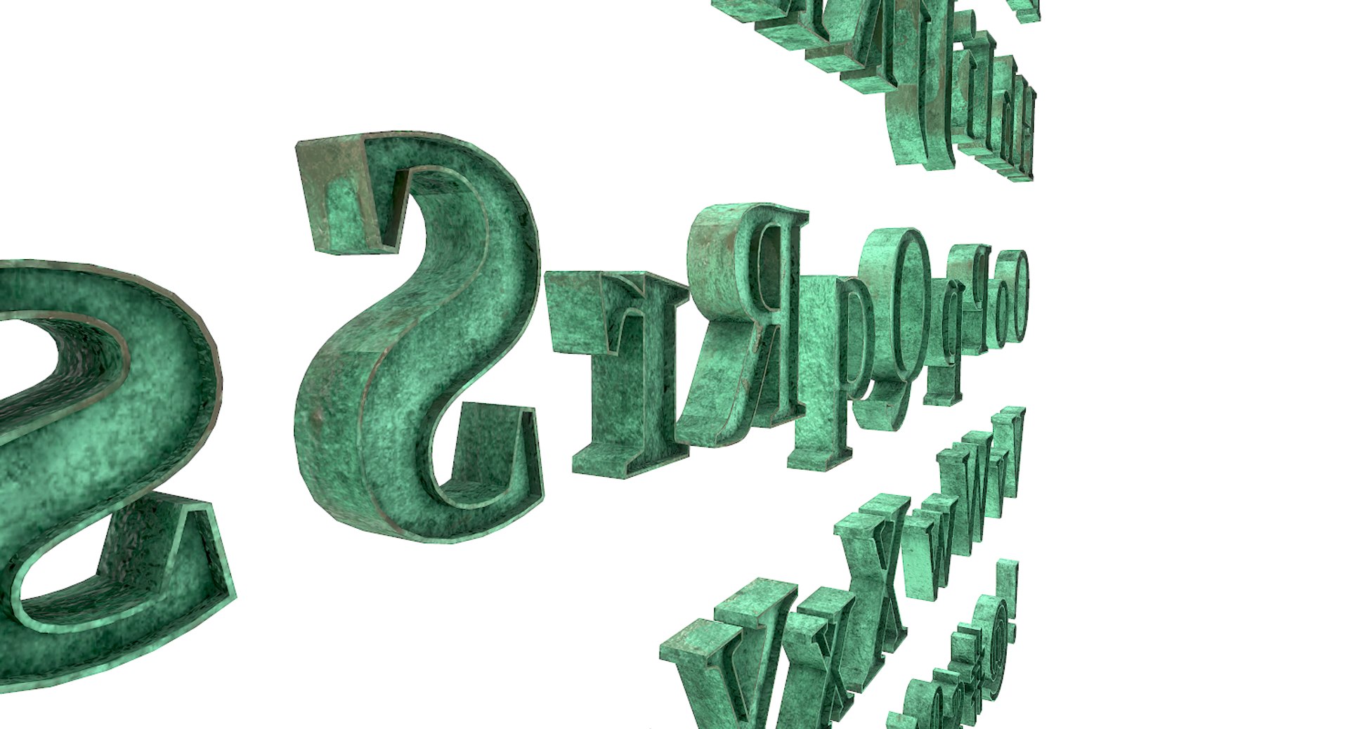 English Letters 3D - TurboSquid 1501710