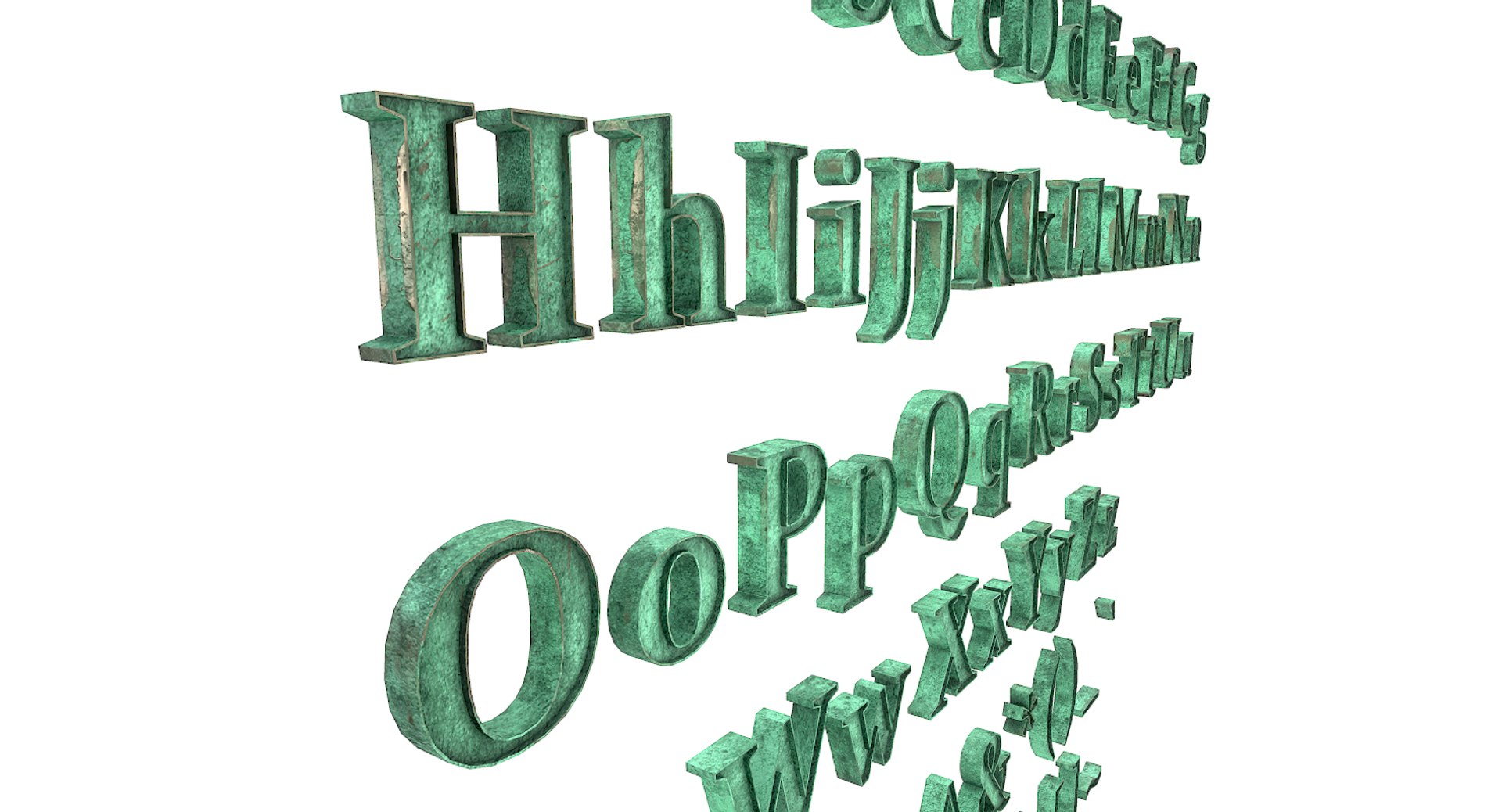 English Letters 3D - TurboSquid 1501710