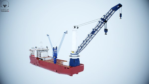 modelo 3d Barco grúa usado - TurboSquid 2201282