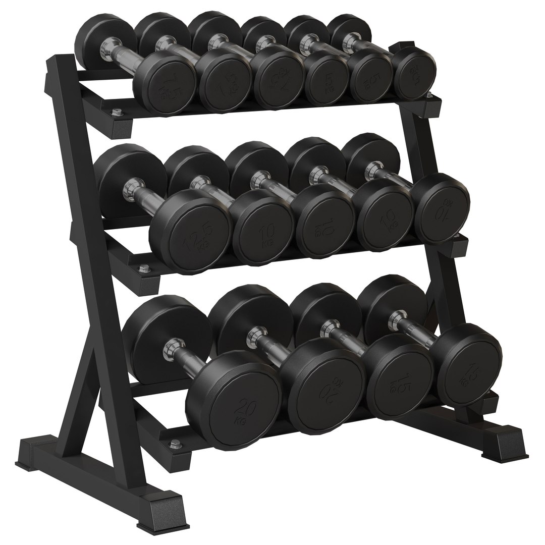 3D Bonnlo Dumbbell Rack Model - TurboSquid 2139501