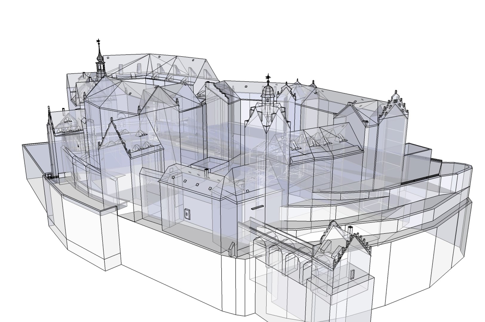 3ds Max Colditz Castle