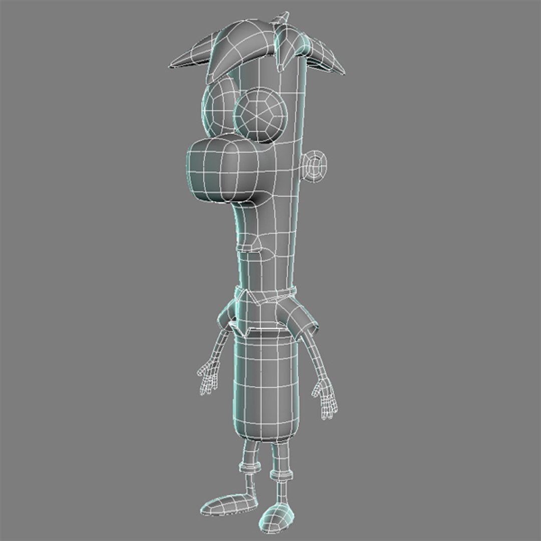 3d Ferb Cartoon Model