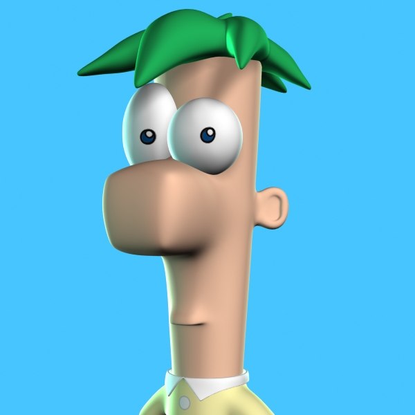 3d ferb cartoon model
