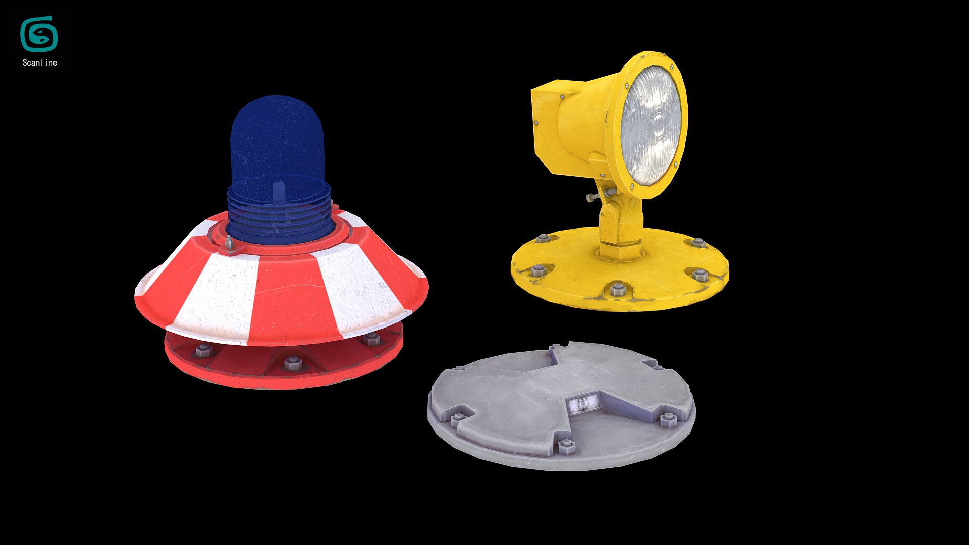 3D Runway Lighting 3 Model - TurboSquid 2379303