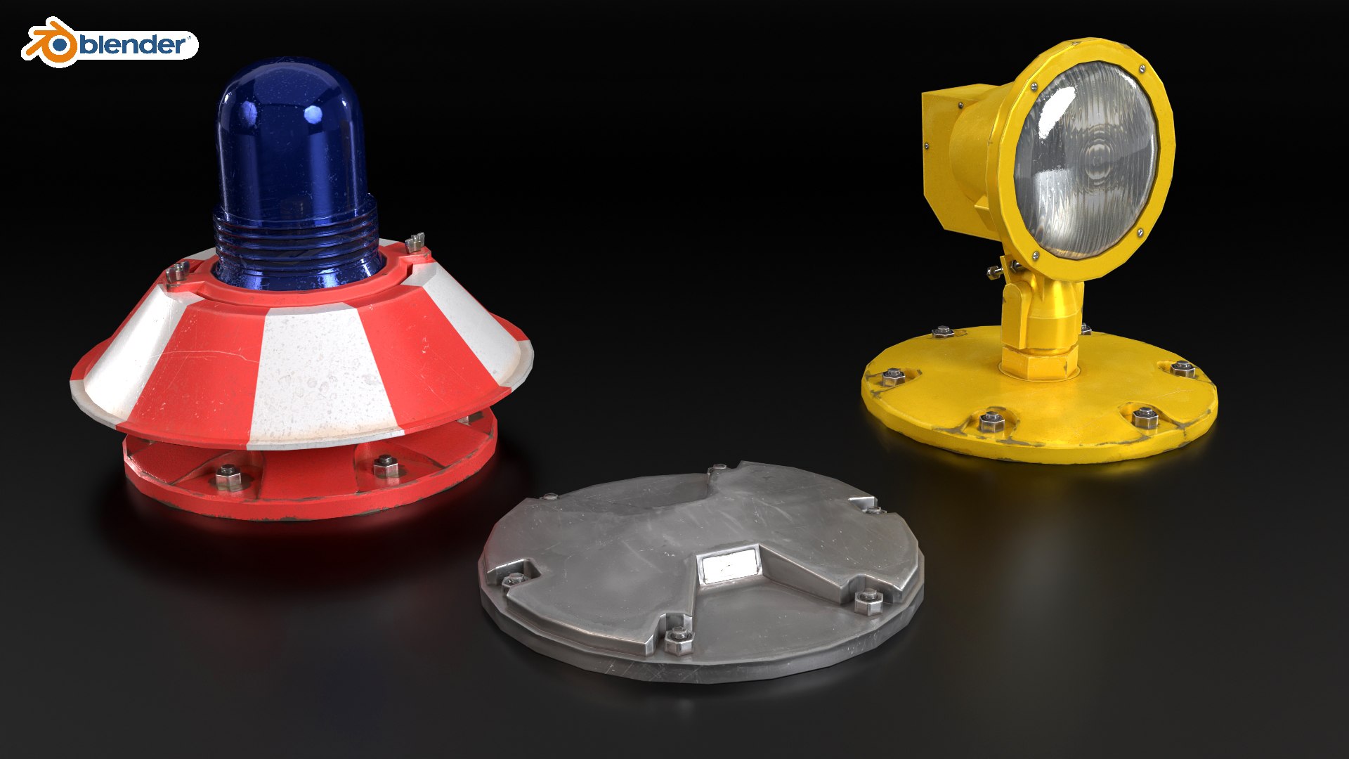 3D Runway Lighting 3 Model - TurboSquid 2379303