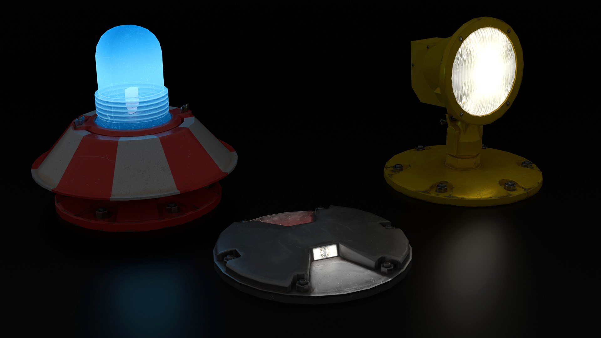 3D Runway Lighting 3 Model - TurboSquid 2379303