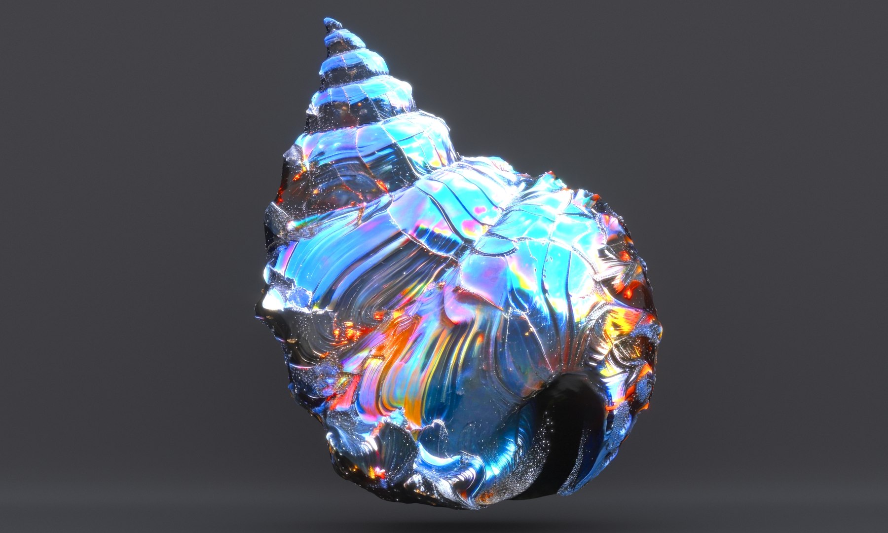 Colorfull Seashell Pack 3D model - TurboSquid 2177554