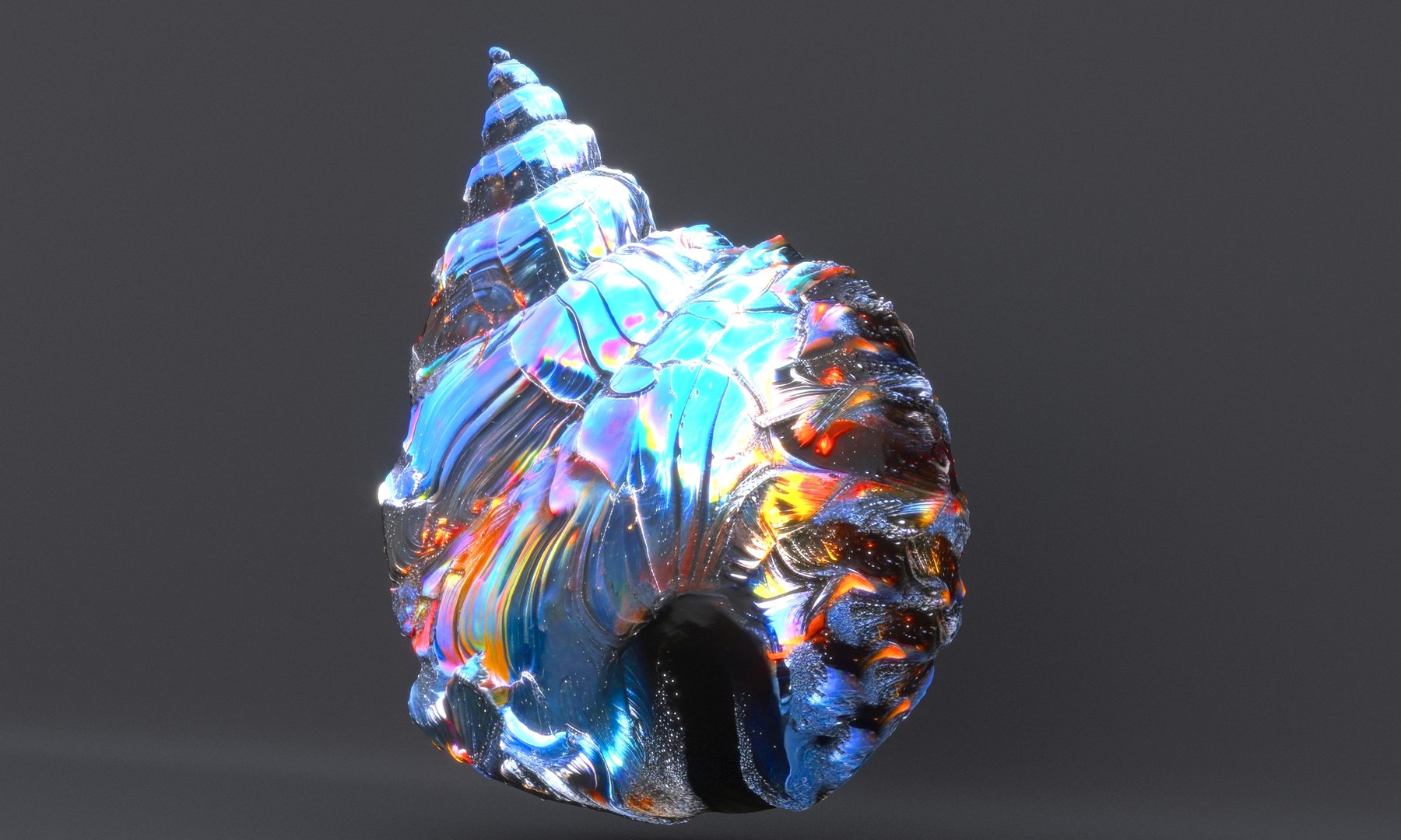 Colorfull Seashell Pack 3D model - TurboSquid 2177554