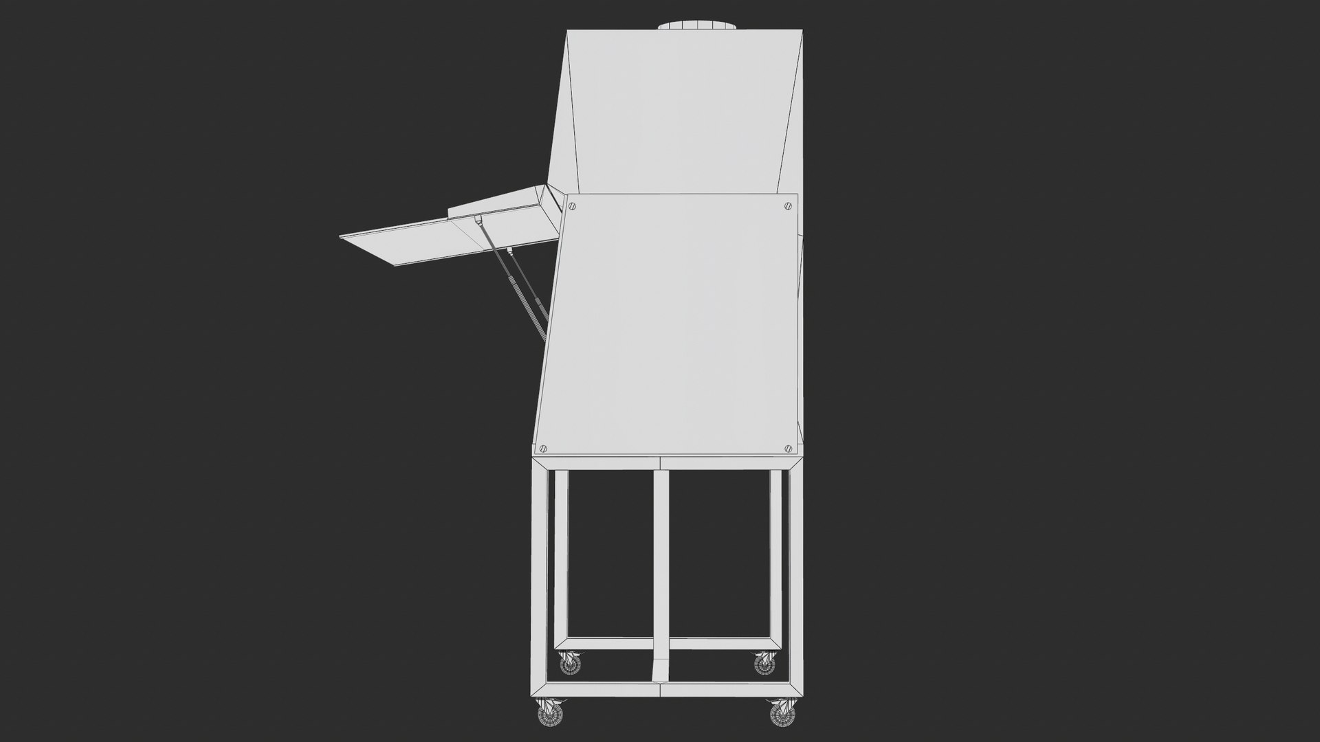 Biological Safety Cabinet Class 1 Hood PBR 3D Model - TurboSquid 2294572