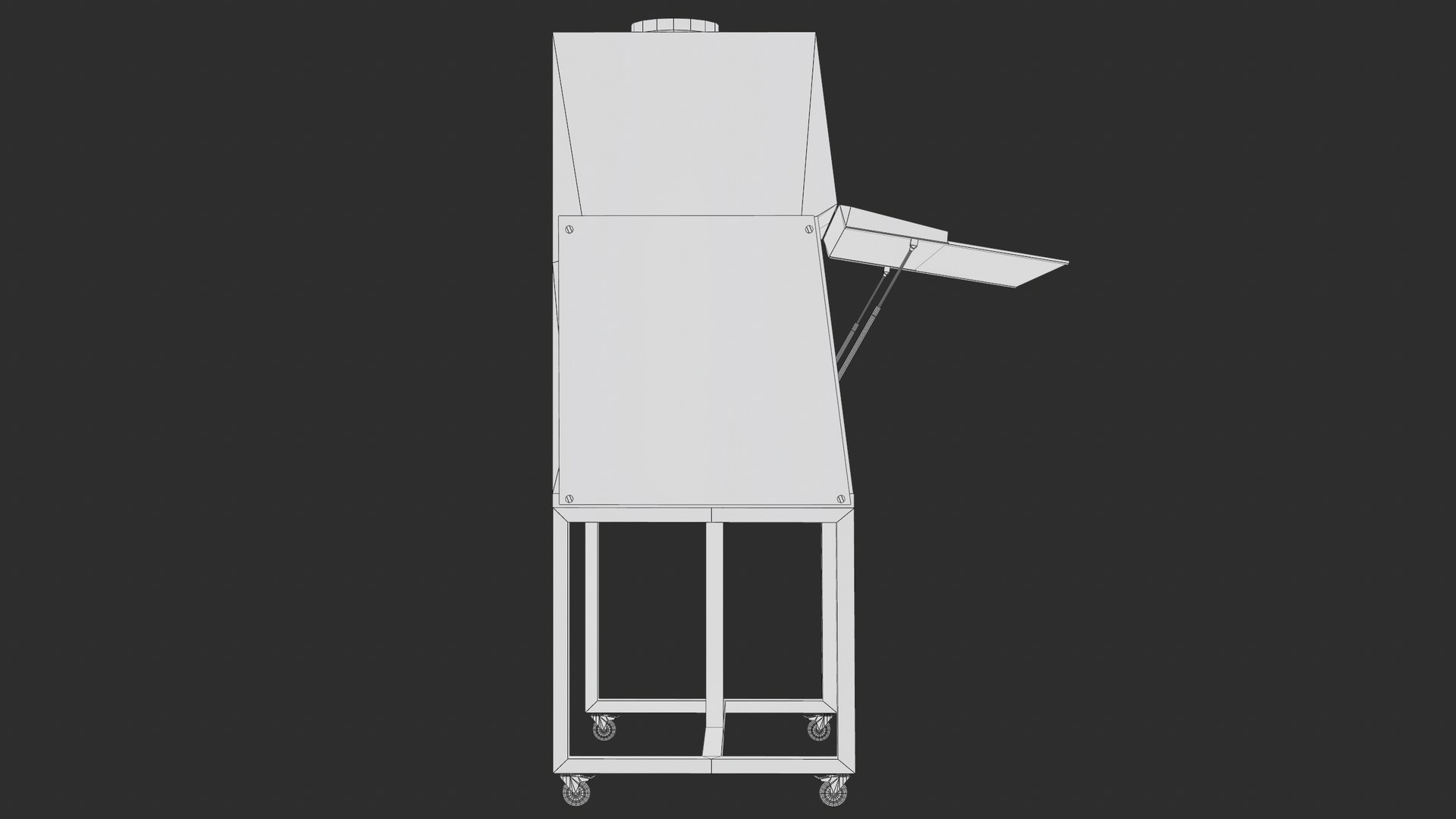 Biological Safety Cabinet Class 1 Hood PBR 3D Model - TurboSquid 2294572