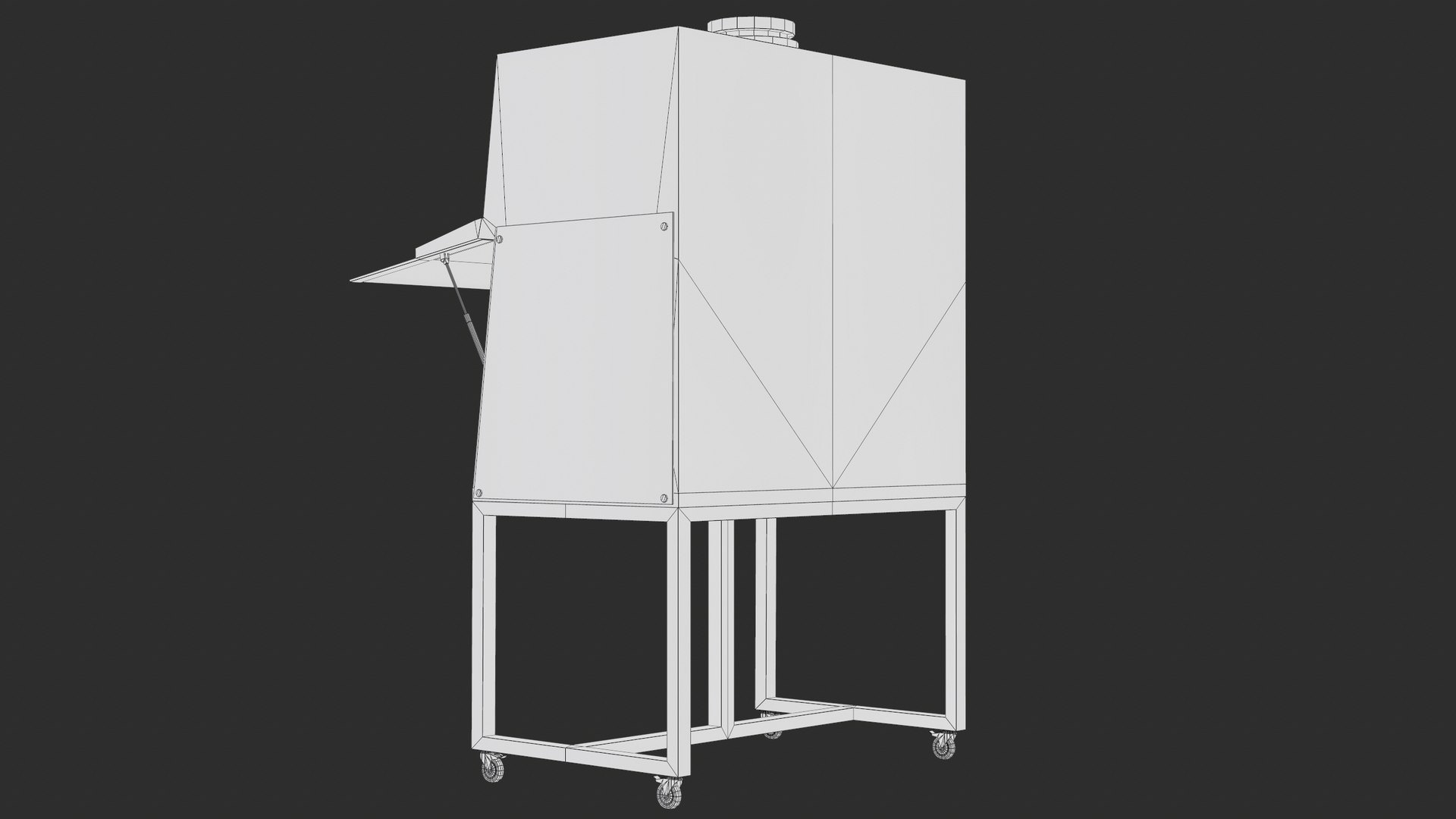 Biological Safety Cabinet Class 1 Hood PBR 3D Model - TurboSquid 2294572